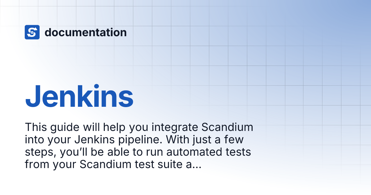 Jenkins | documentation