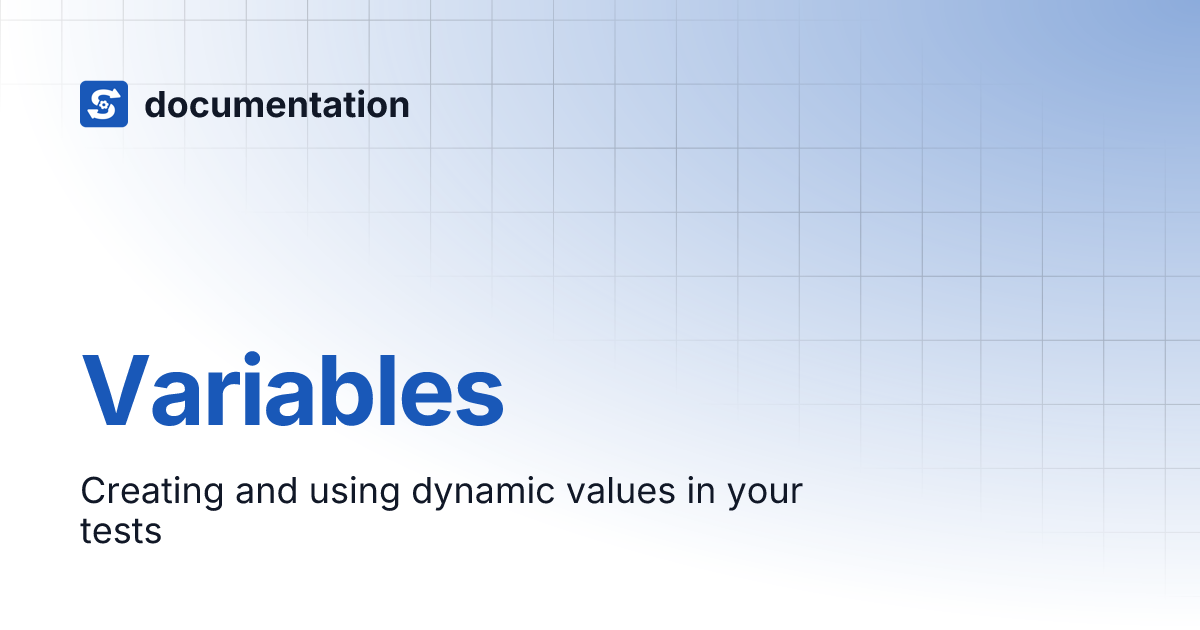 Variables | documentation