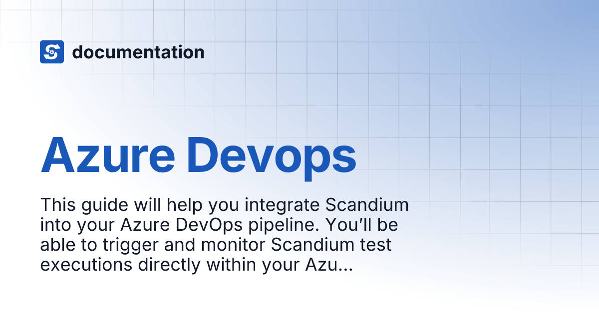 Azure Devops | documentation