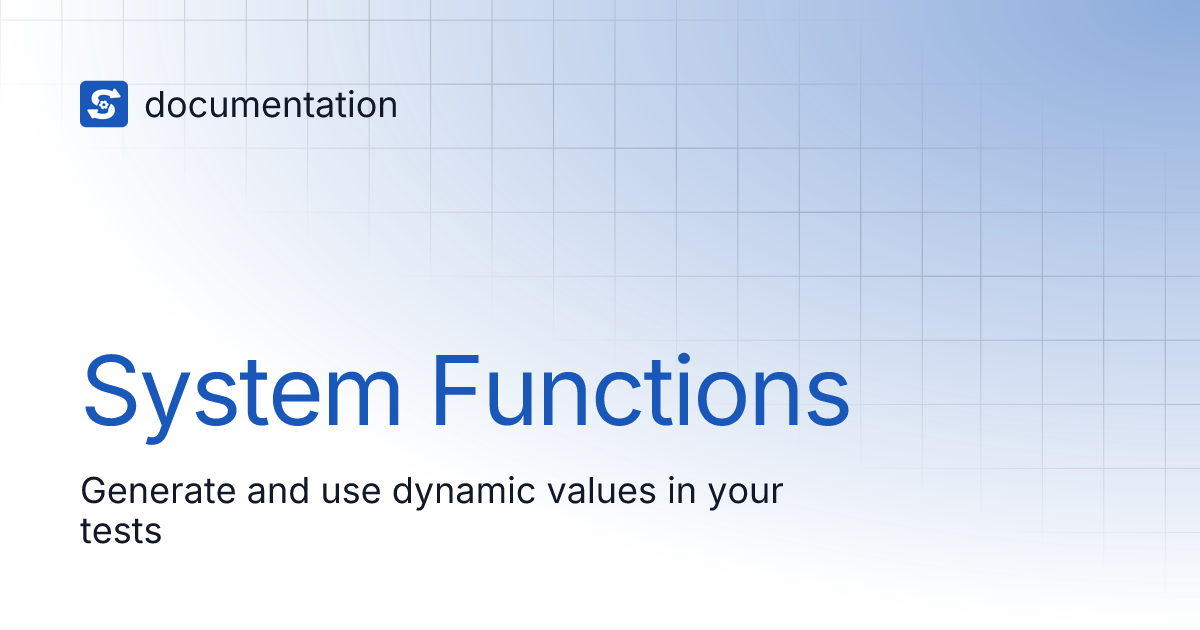 System Functions | documentation
